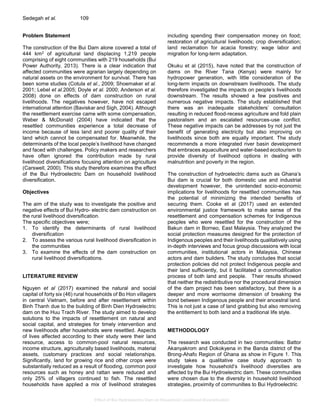 Effect of Bui Hydroelectric Dam on Household Livelihood Diversification | PDF