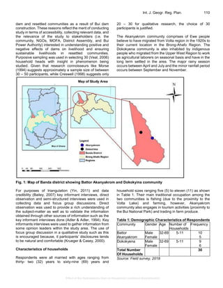 Effect of Bui Hydroelectric Dam on Household Livelihood Diversification | PDF