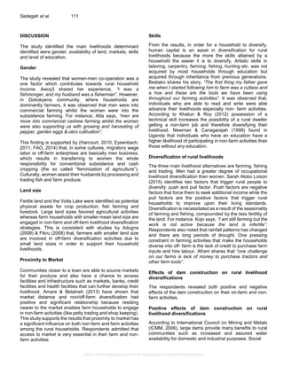 Effect of Bui Hydroelectric Dam on Household Livelihood Diversification | PDF