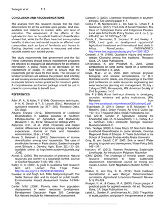 Effect of Bui Hydroelectric Dam on Household Livelihood Diversification | PDF