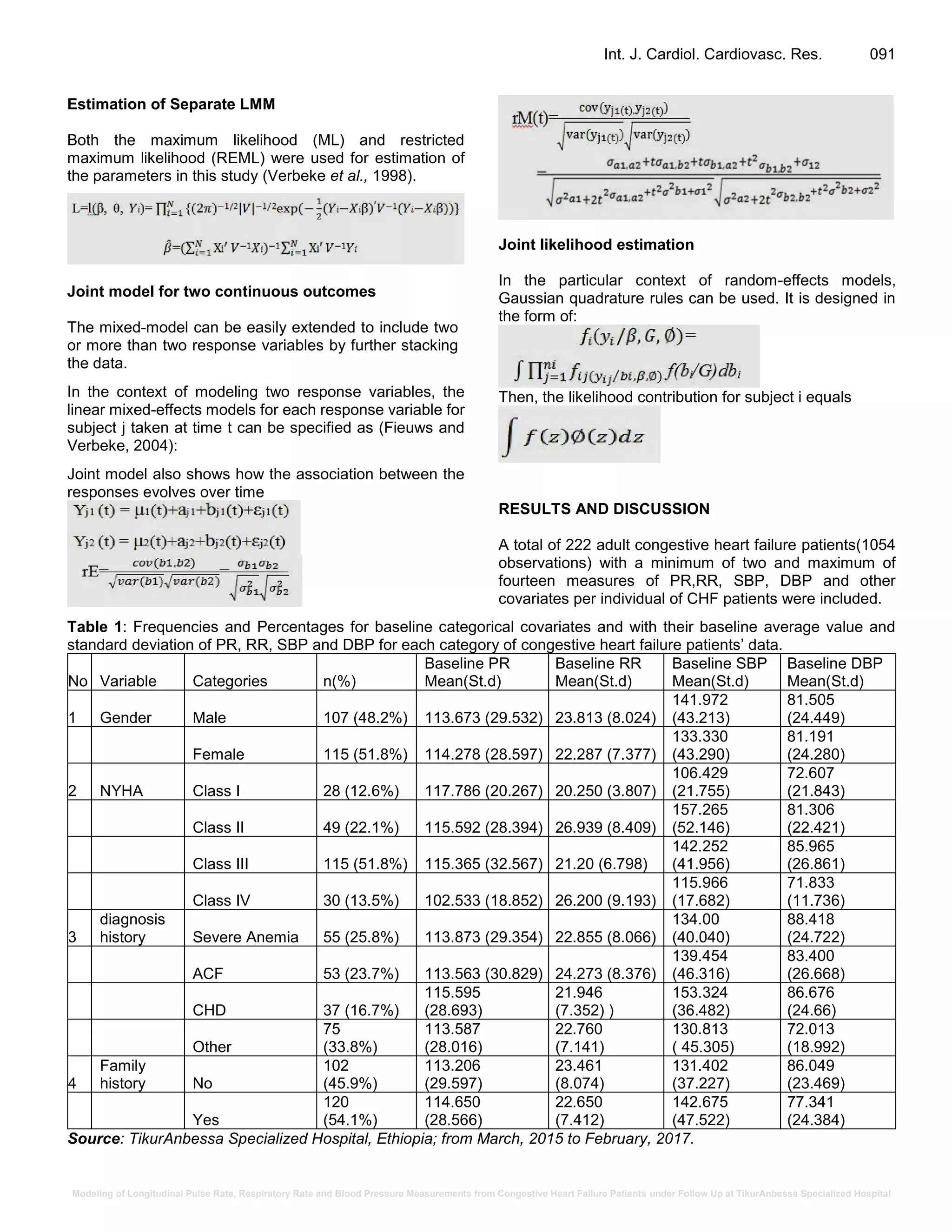 Modeling of Longitudinal Pulse Rate, Respiratory Rate and Blood Pressure Measurements from ...