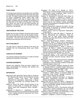 Use of Low-Cost Pest Exclusion Net to Control Tuta absoluta Infestation ...