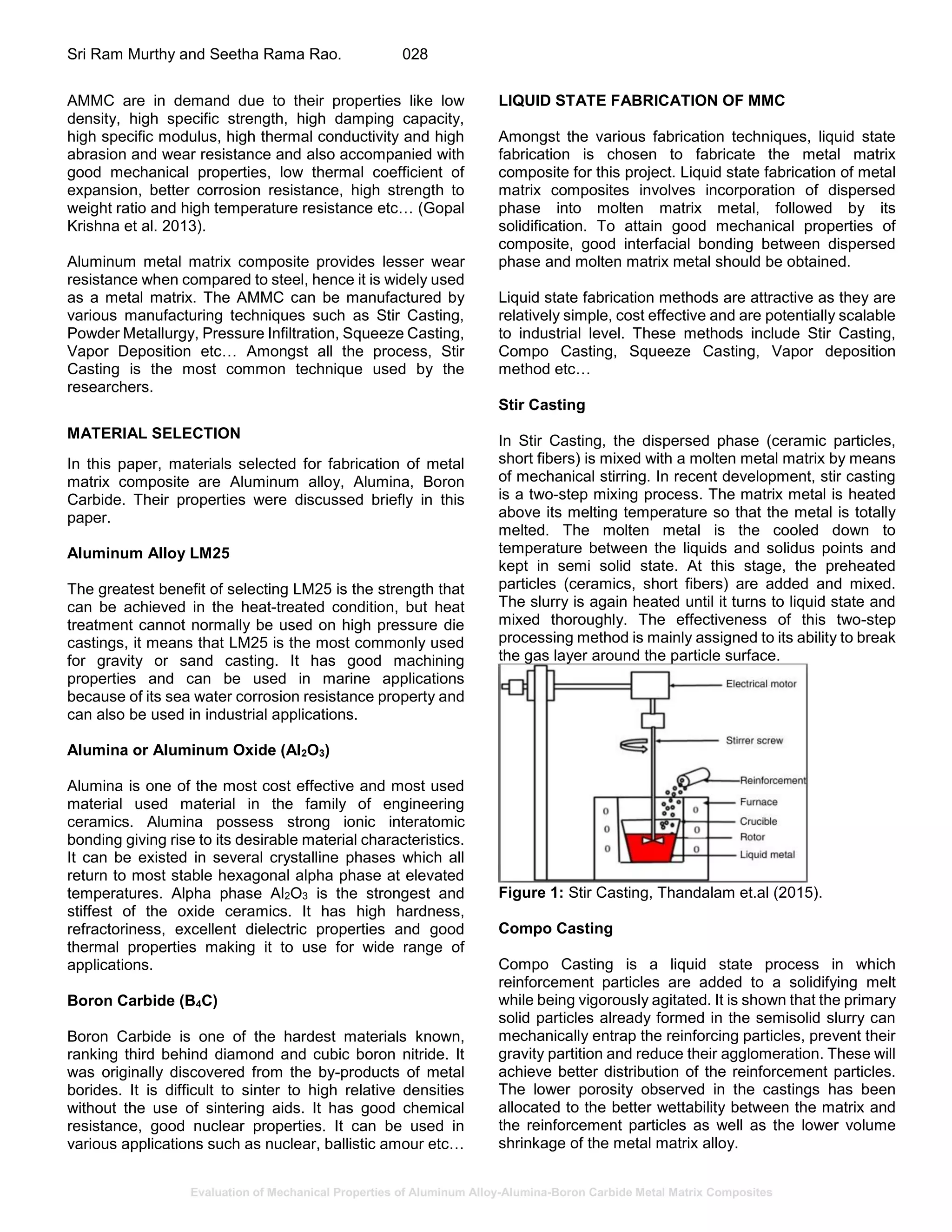 Evaluation of Mechanical Properties of Aluminum Alloy-Alumina-Boron Carbide Metal Matrix ...