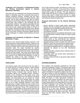 Assessment of Supply Chain Management of Sesame Seed in Pakokku ...