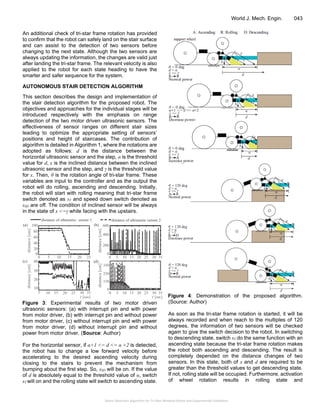 Stairs Detection Algorithm for Tri-Star Wheeled Robot and Experimental Validation | PDF