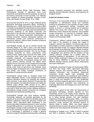 Determinants of Adoption of Improved Agricultural Technology and Its ...