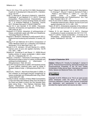 Phytochemical Screening, Elemental Analysis and Physicochemical ...