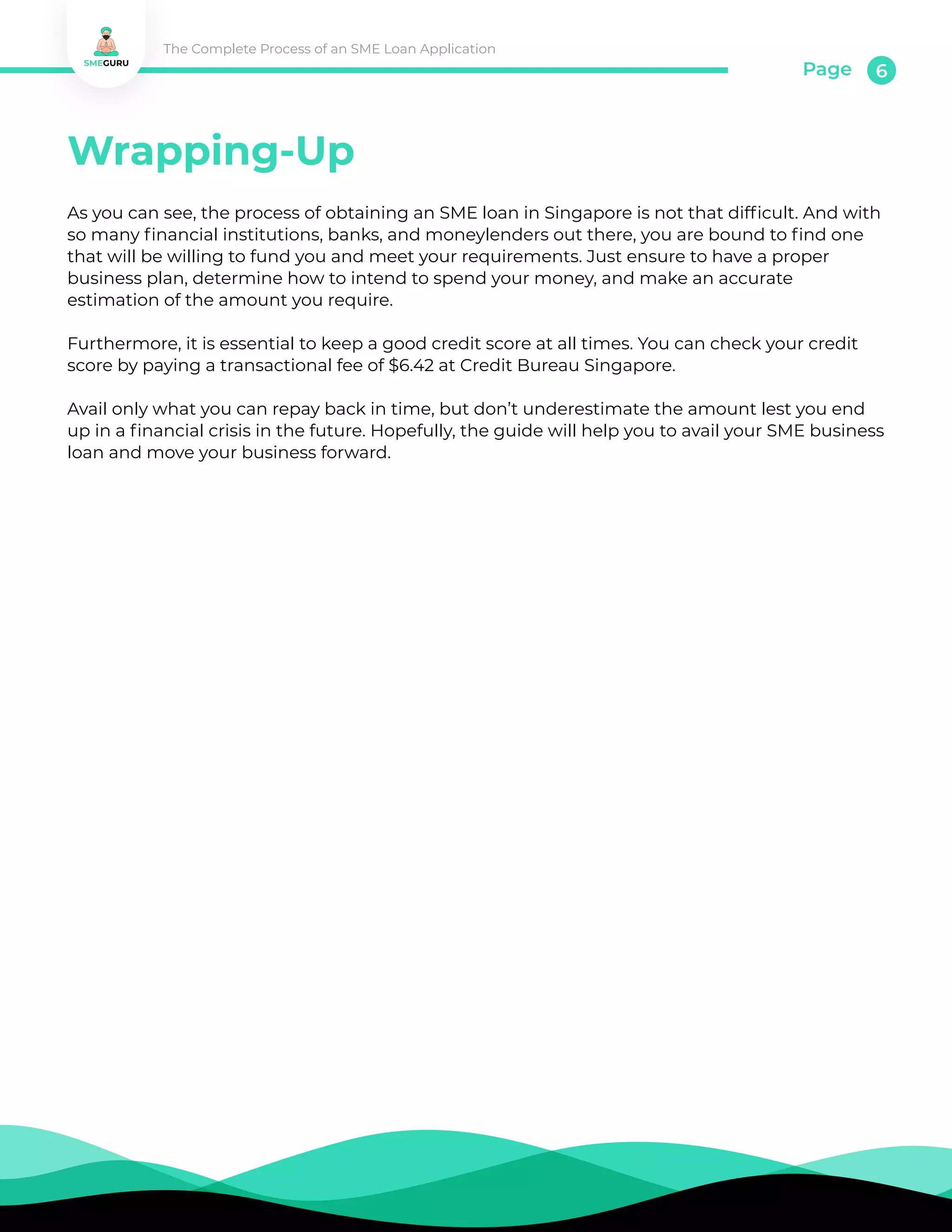 The Complete Process of an SME Loan Application | PDF