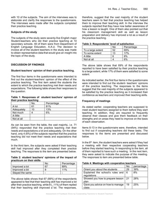 Assessment of Feedback Given by Cooperating Teachers to Student ...