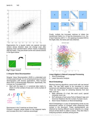 Linear Algebra – A Powerful Tool for Data Science | PDF
