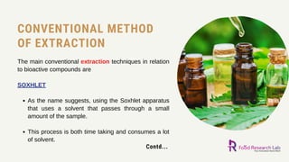 Bioactive compound extraction process | PDF