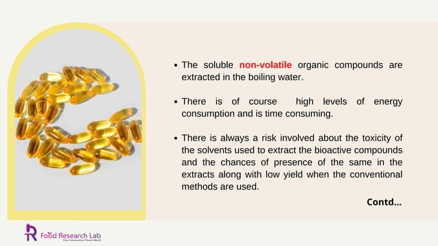Bioactive Compound Extraction Process Ppt