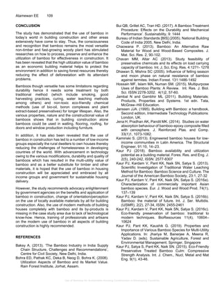 Use of Bamboo for Sustainable Housing Construction in Developing ...