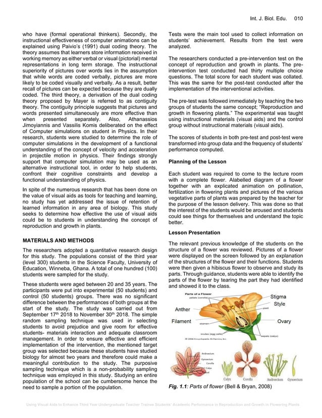 Using Visual Aids to Enhance Third Year Undergraduate Teacher Trainee ...