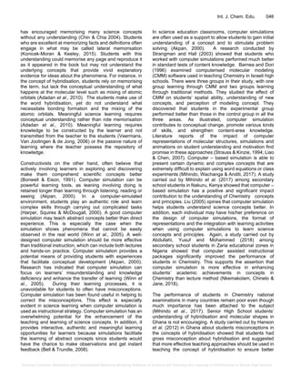 Utilising Computer Simulation and Computerised Molecular Modeling ...