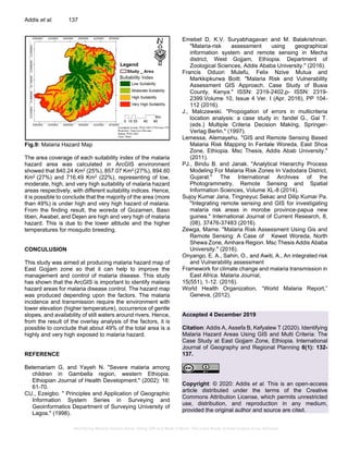 Identifying Malaria Hazard Areas Using GIS and Multi Criteria: The Case ...