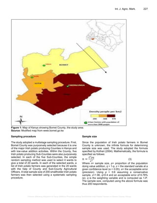 Factors Affecting Adoption of Value Addition Practices among ...