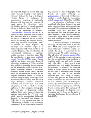 Radiology incorporating AI, computational intelligence, and ...