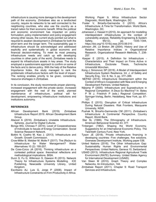 Problematic Infrastructure Factors Affecting Development in the 21st ...
