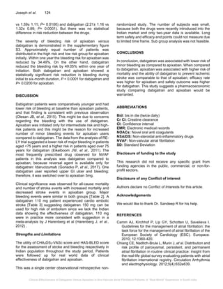 Clinical Effectiveness of Dabigatran Versus Apixaban in Non-Valvular ...