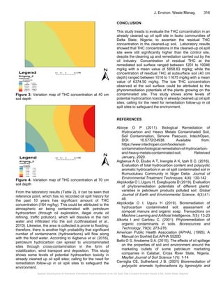 Spatial Distribution of Residual Petroleum Hydrocarbons in an Oil Spill ...