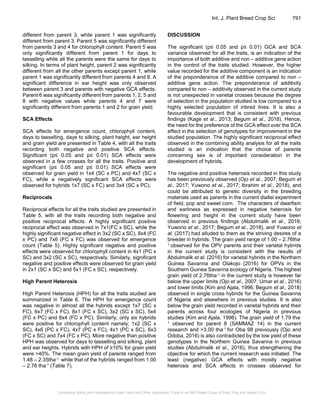 Combining Ability and Heterosis for Grain Yield and Other Agronomic ...