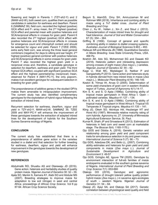 Combining Ability and Heterosis for Grain Yield and Other Agronomic ...