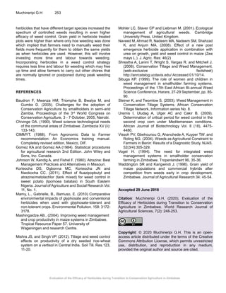Evaluation of the Efficacy of Herbicides during Transition to ...