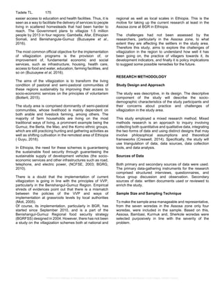 Practice and Challenges of Villagization, In the Case of Selected ...
