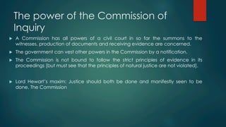 The commissions of enquiry act 1952 | PDF