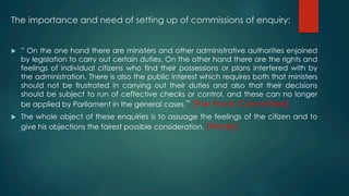 The commissions of enquiry act 1952 | PDF