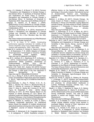 Assessment of Experts’ Opinion on Irish Potato Farmers Perceptions ...