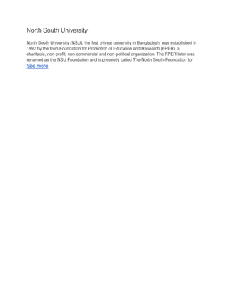 North South Universit | PDF