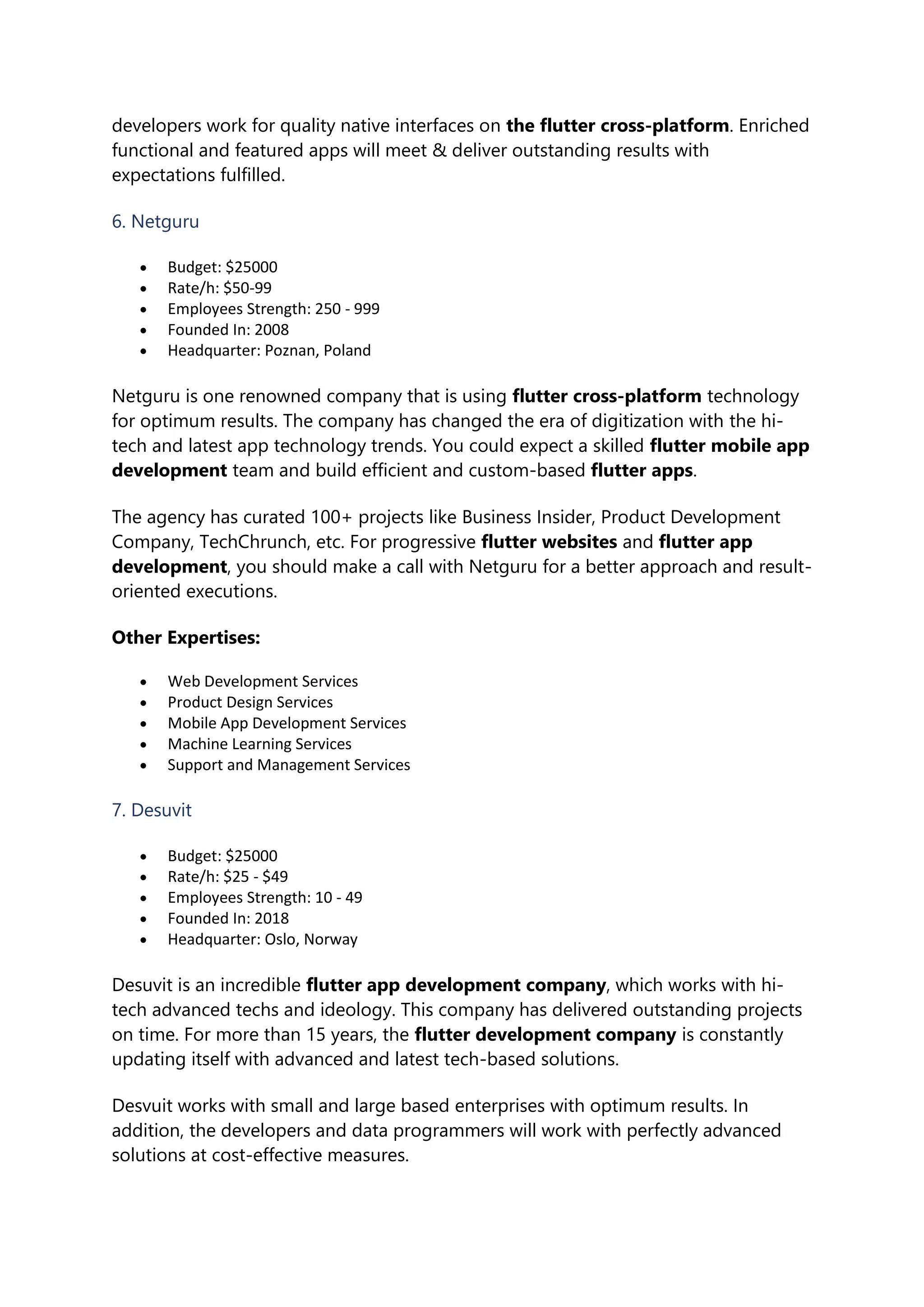 Flutter App Development Companies | DOCX