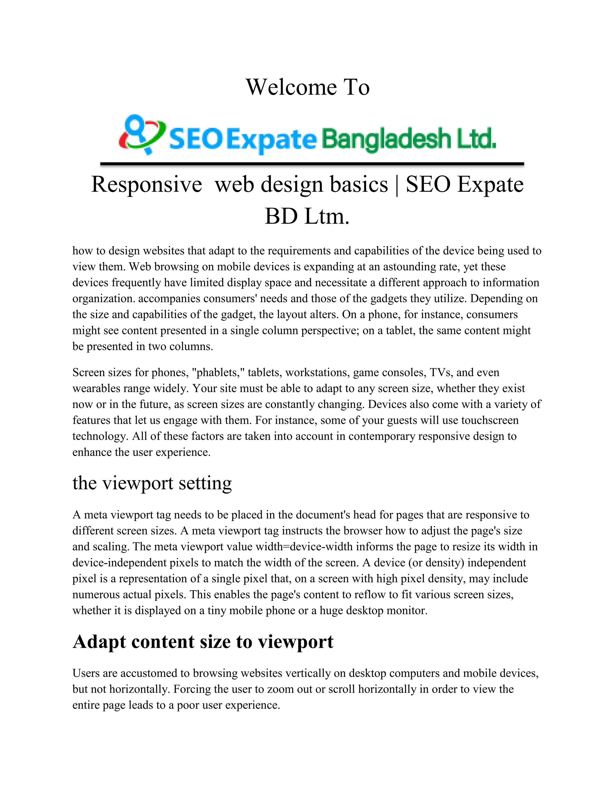 Responsive Web Designs | PDF