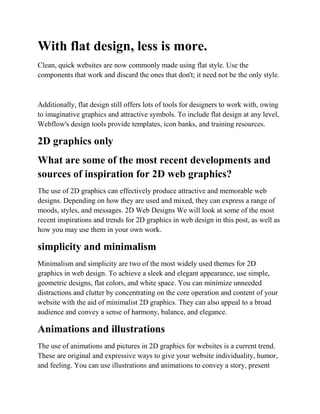 2D Web Designs | PDF