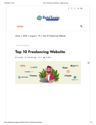Best Top 10 Freelancing Website digital. | PDF