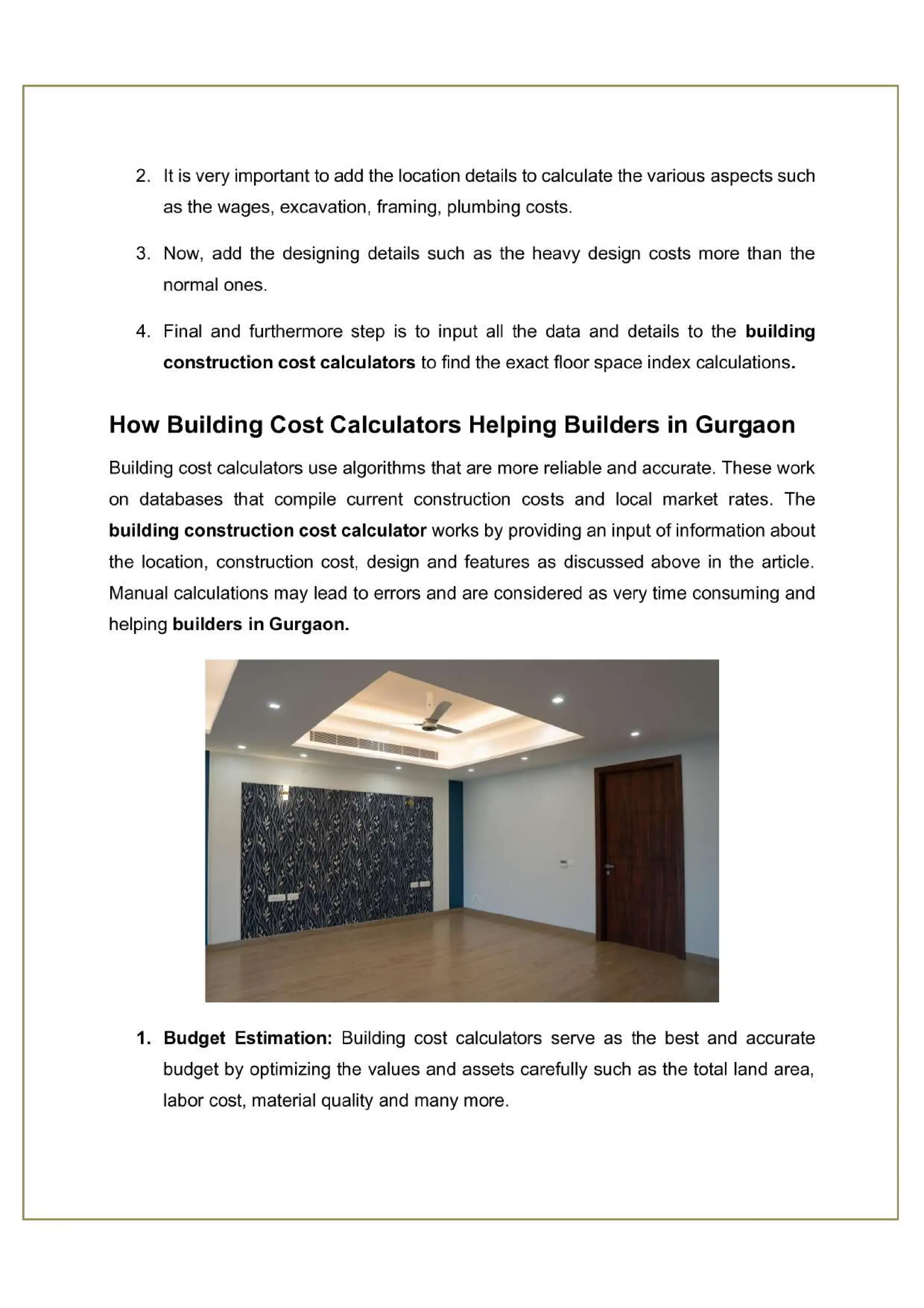 Building Construction Cost Calculators Helping Builders In Gurgaon .pdf
