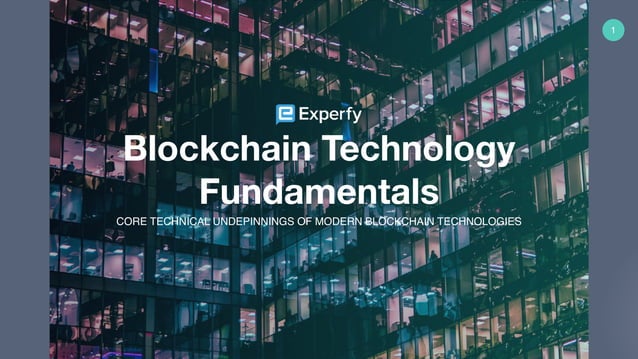 Blockchain Technology Fundamentals | PDF | Databases | Computer Software and Applications