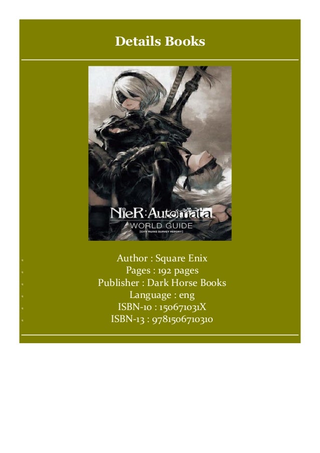 [PDF] Books NieR:Automata World Guide Volume 1