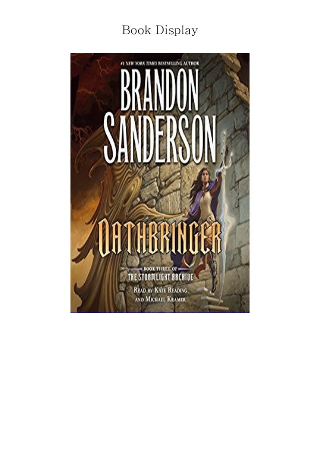 ~PDF(Books)~ Oathbringer (The Stormlight Archive, #3) BY : Brandon ...
