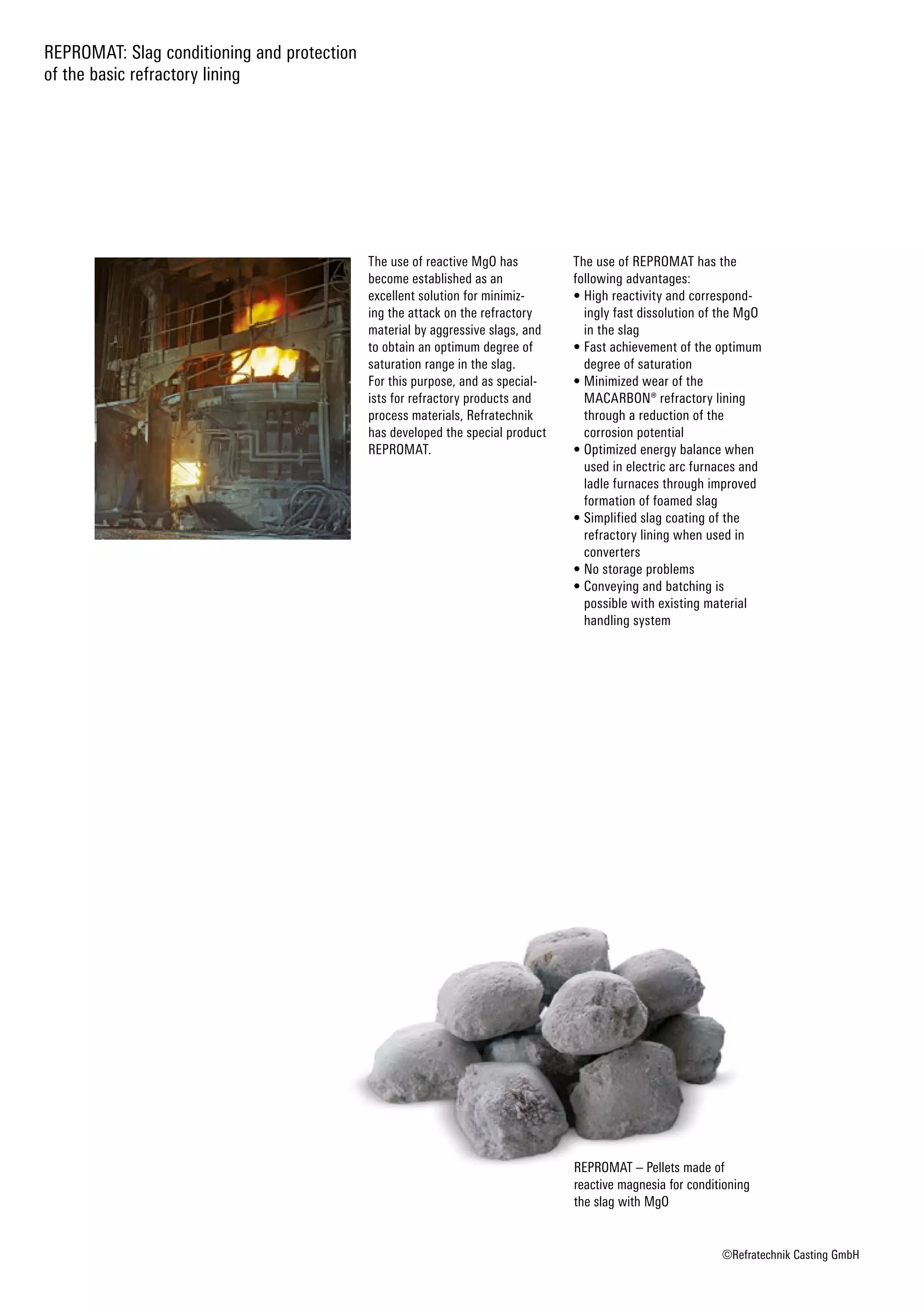 REPROMAT - The Perfect Slag Conditioner for Steel Production | PDF