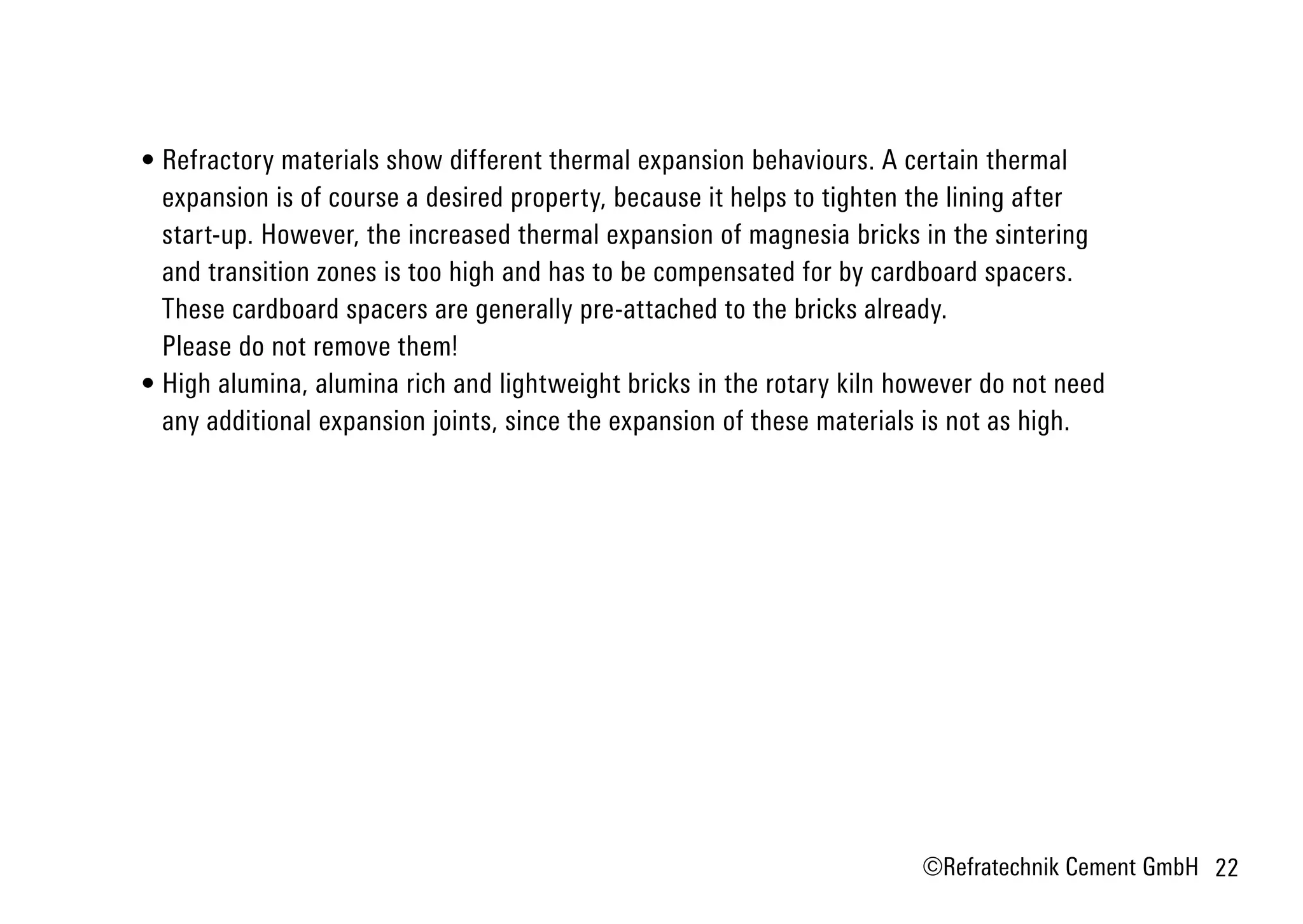 Installation of Refractory Materials in Rotary Kilns ”Essential principles" | PDF