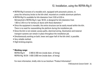 Installation of Refractory Materials in Rotary Kilns ”Essential ...