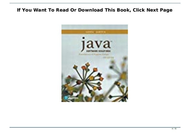 foundations of java