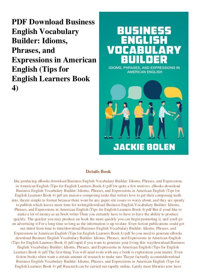 PDF Download Business English Vocabulary Builder Idioms Phrases And pdf-download-business-english-vocabulary-builder-idioms-phrases-and