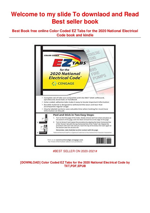 PDF Download Color Coded EZ Tabs For The 2020 National Electrical pdf-download-color-coded-ez-tabs-for-the-2020-national-electrical