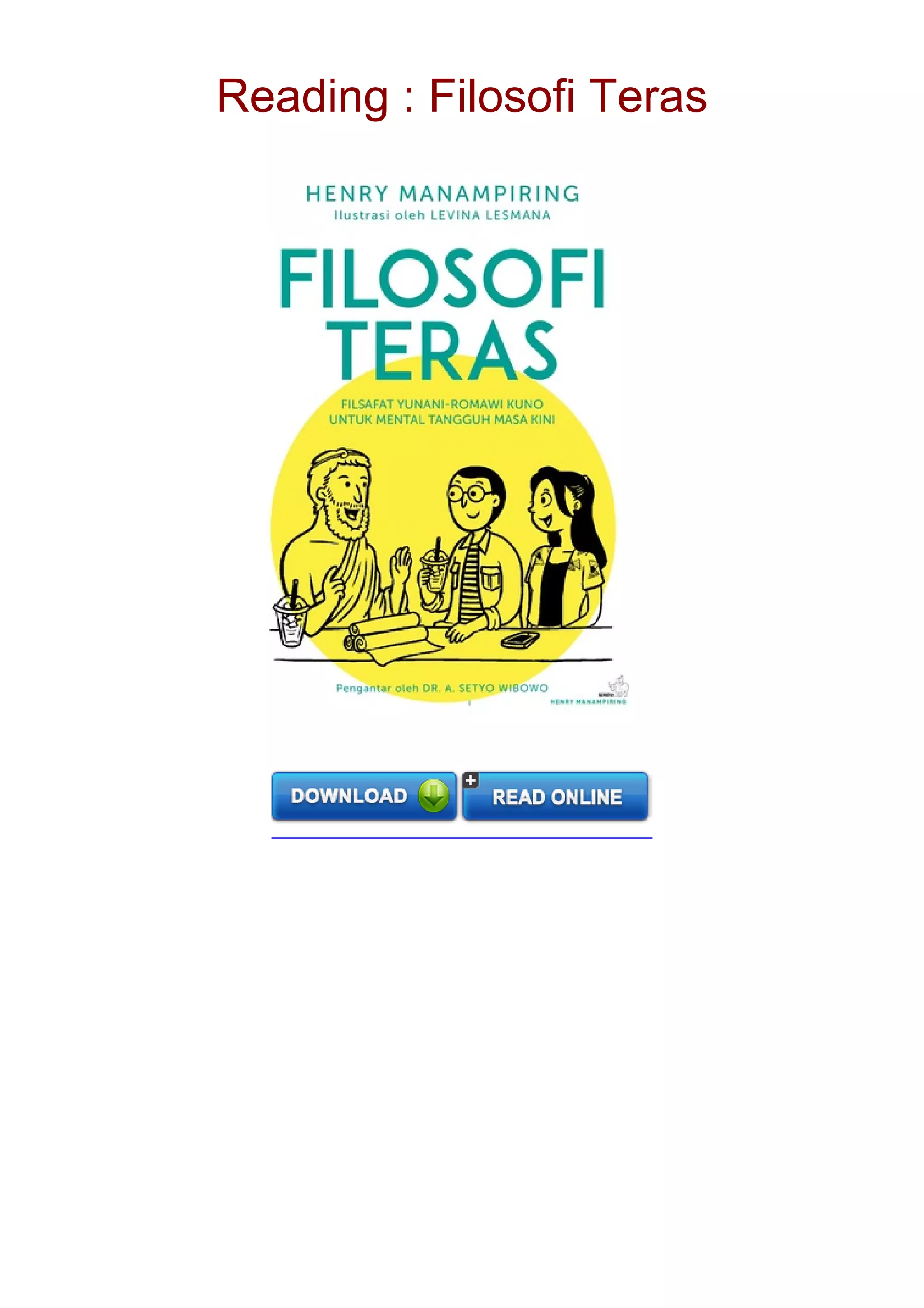 (PDF) Download Filosofi Teras Full Page | PDF