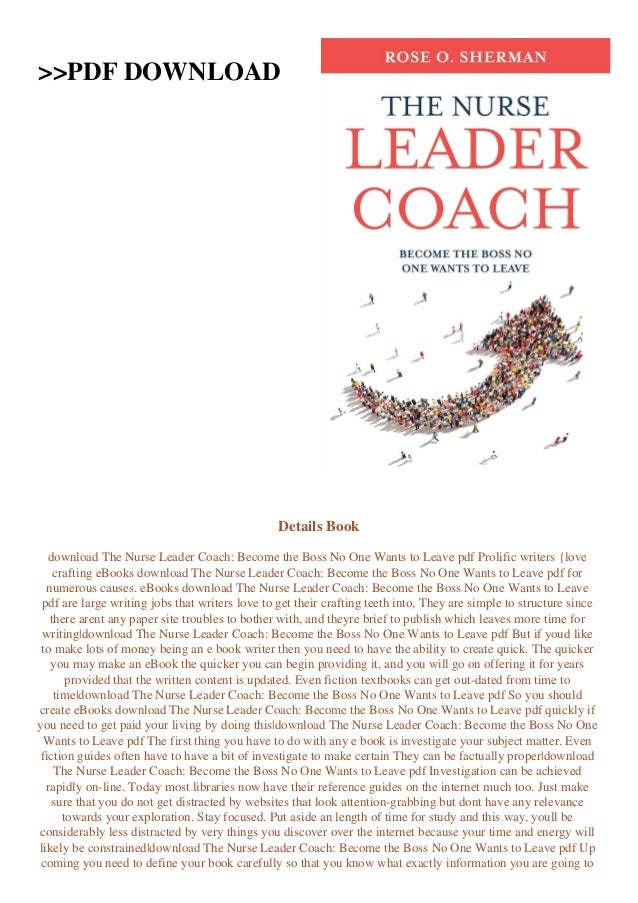 leader as coach pdf
