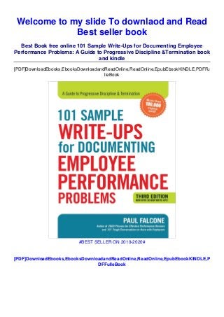 [PDF]DOWNLOAD101 Sample Write-Ups for Documenting Employee Performance